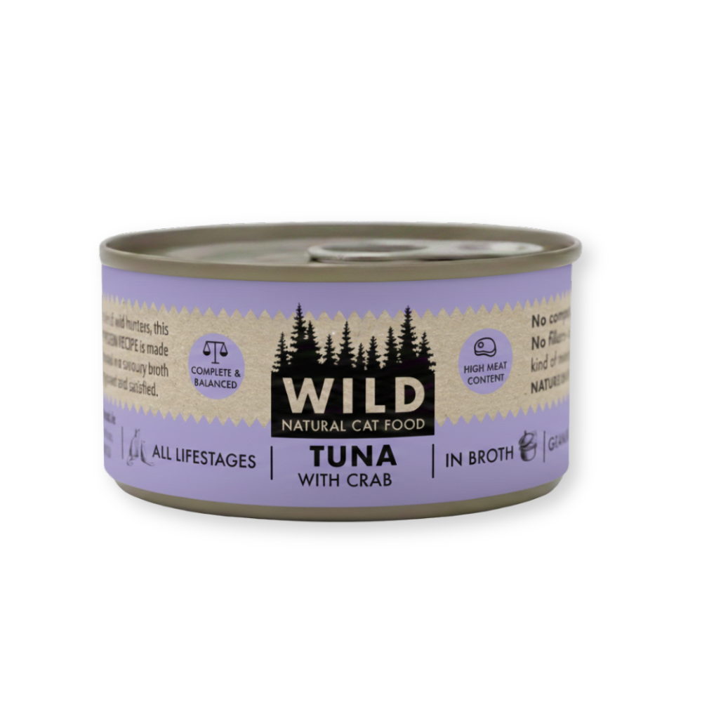 WILD Cat Food Tin - Tuna with Crab - Petstop