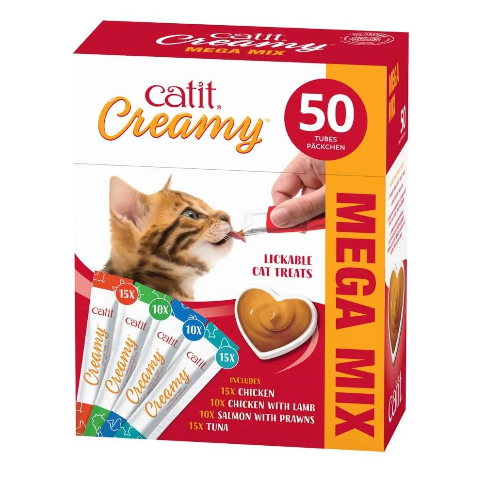 Catit Creamy Lickable Cat Treat - Mega Mix - Petstop