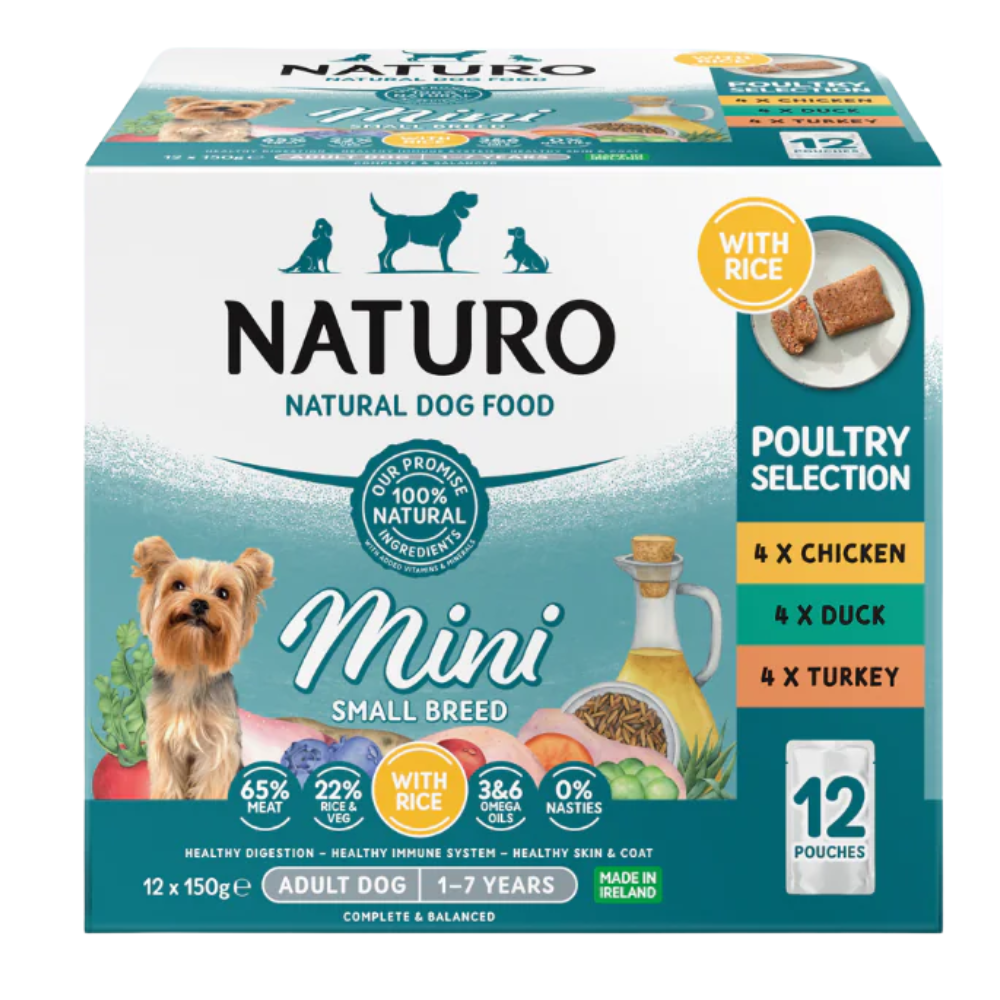 Naturo - Mini Adult Dog - Variety 12 Pack - Petstop