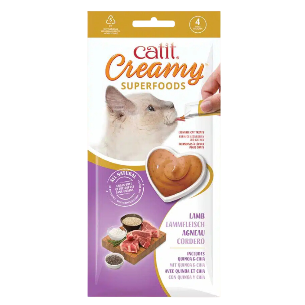 Catit Creamy - Superfoods - Cat Treat - Lamb - Petstop