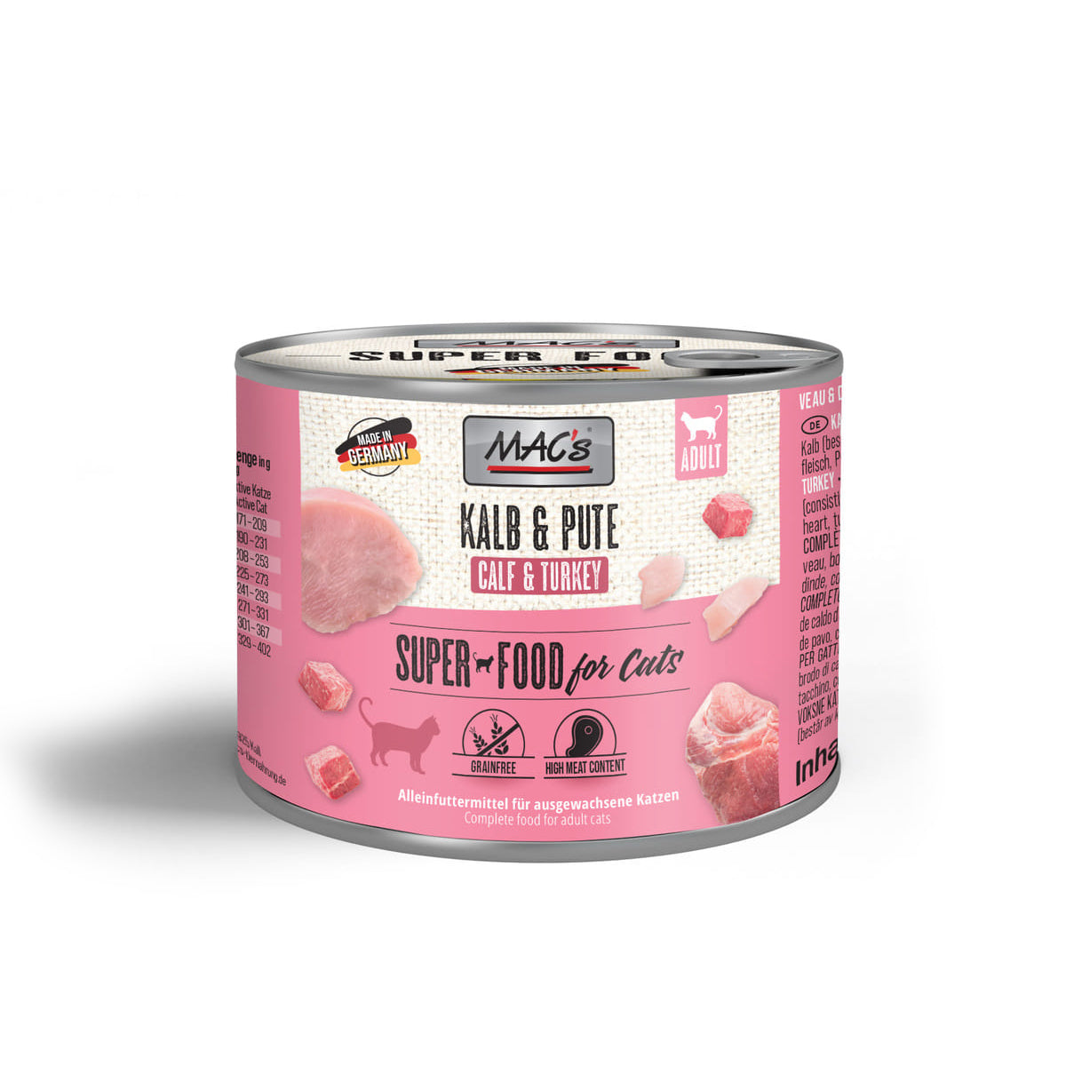 MAC's Cat Veal and Turkey Tin - Petstop