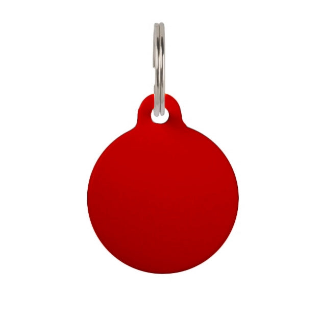 ID Name Tag Circle Red - Petstop